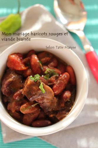 Connaissez-vous les haricots rouges à la viande braisée?