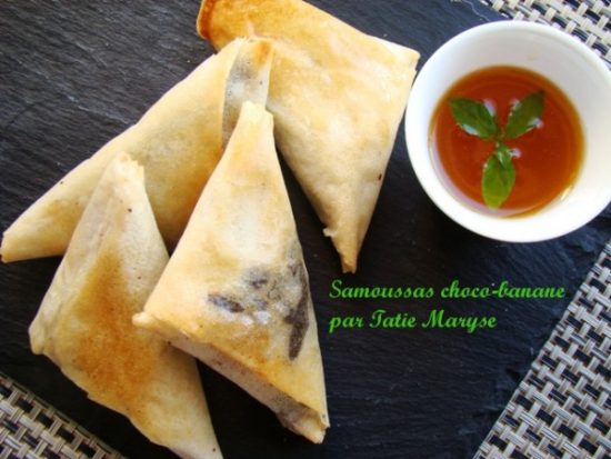 Des samossas chocolat banane pour fondre de gourmandise