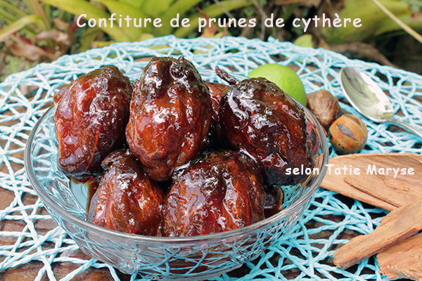 Confiture de prunes de cythère : pour les gourmands
