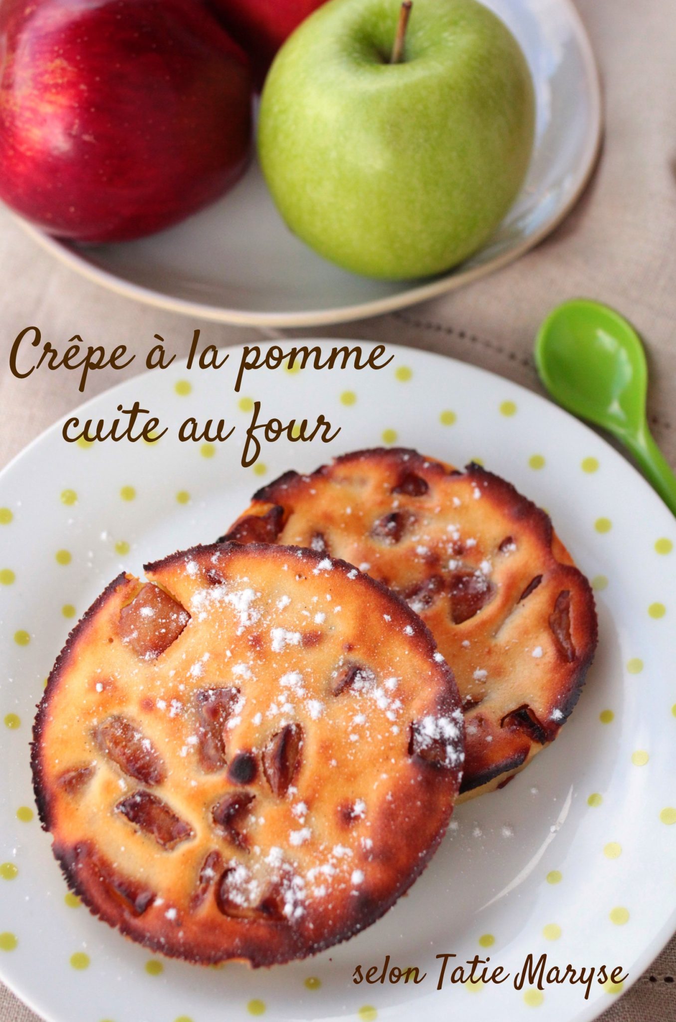Recette des CRÊPES au FOUR fourrées à la POMME, selon Tatie Maryse