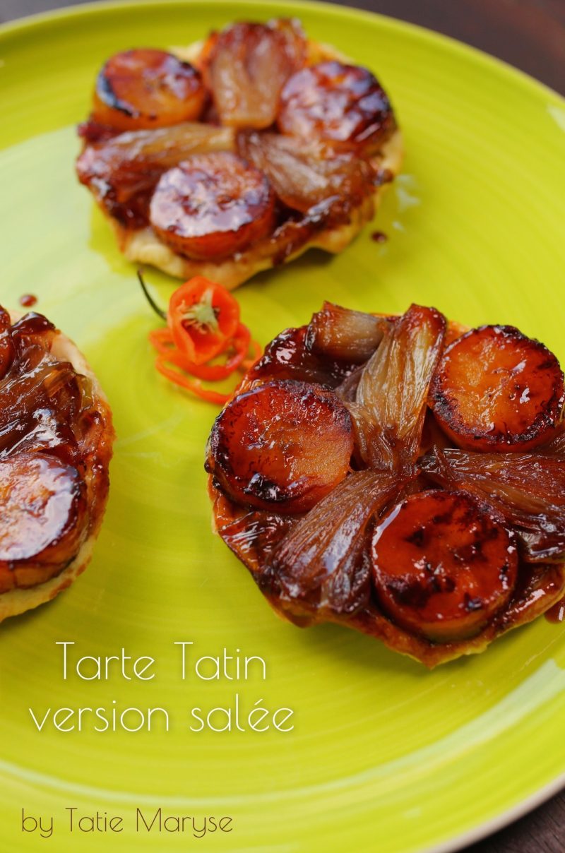 Recette de la TARTE TATIN BANANE échalote, selon Tatie Maryse