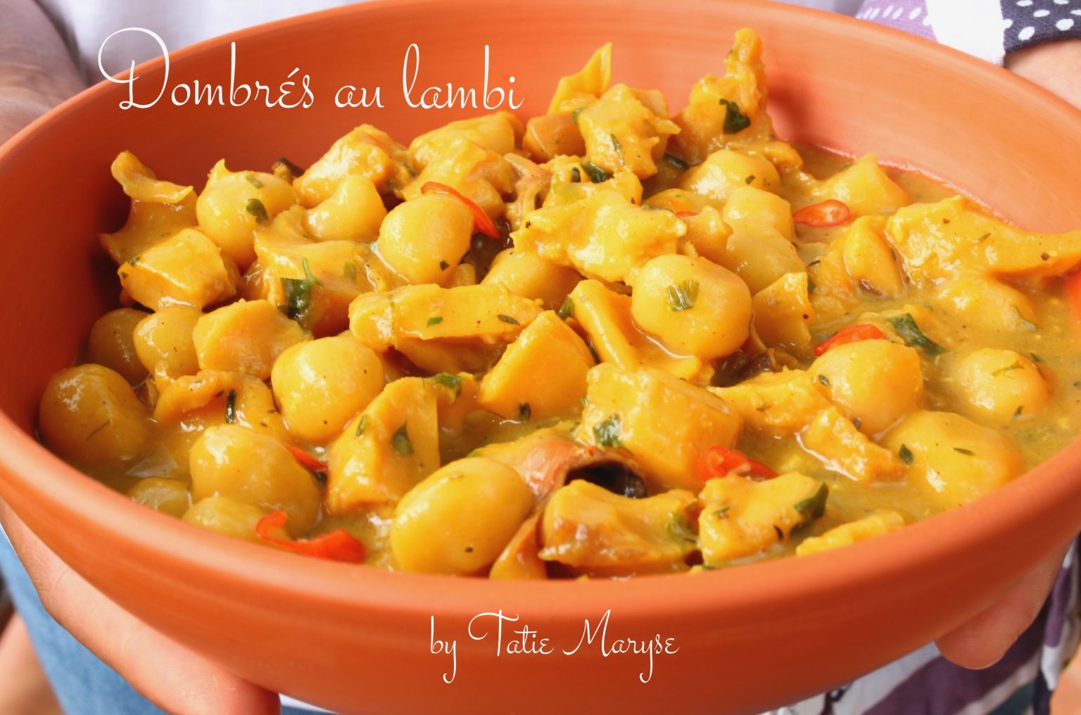 Régalez-vous avec ce plat de dombrés au lambi facile à realiser.