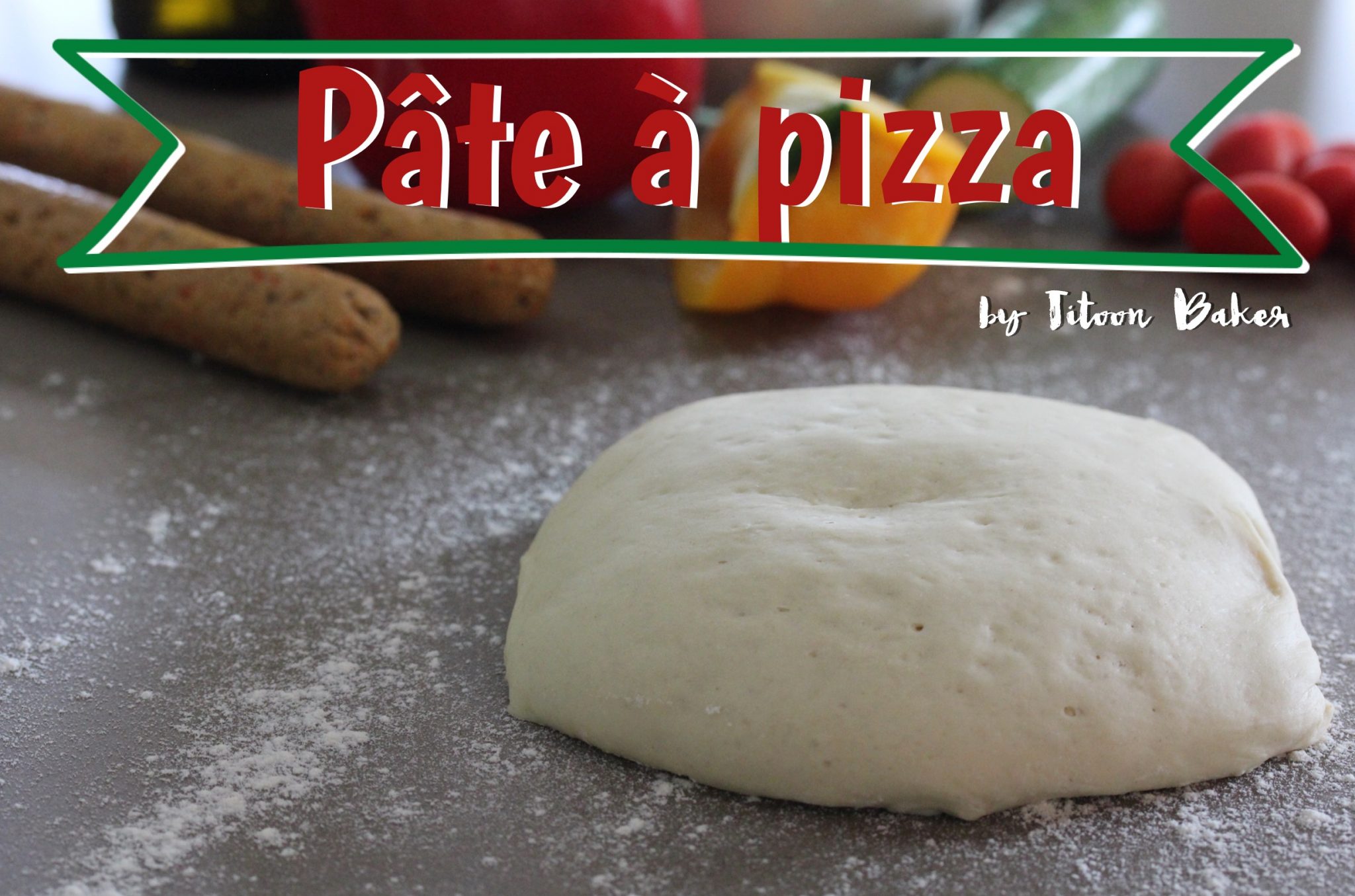La recette de la Pâte à PIZZA maison, facile et rapide.