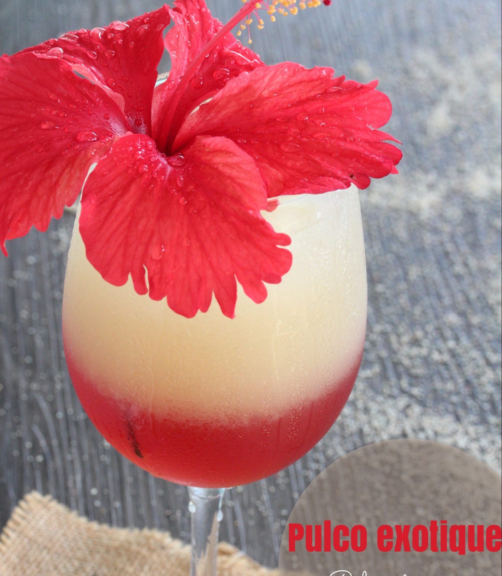 Voici un cocktail soft à 2 étages, (trop facile) à refaire à la maison
