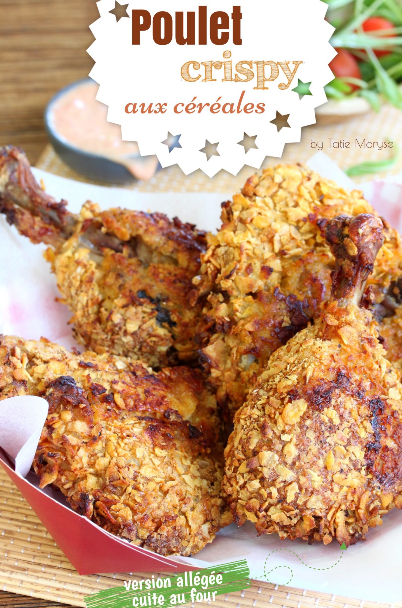 Découvrez notre version allégée du poulet KFC : le poulet crispy au four