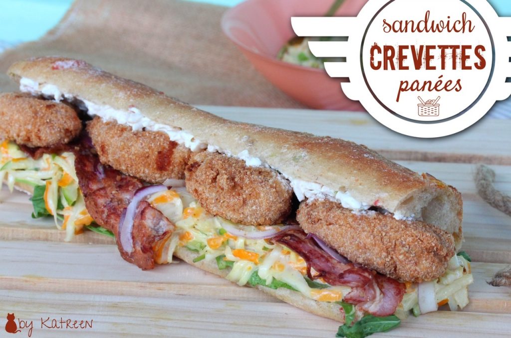 Résisterez-vous au Sandwich crevettes panées et coleslaw à la pomme