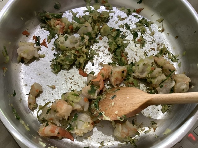 recette facile christophine farcie aux crevettes